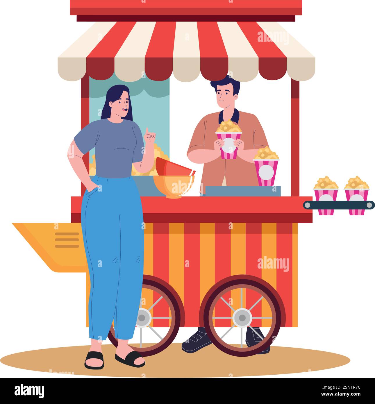 Food business cart Stock Vector Image & Art - Alamy