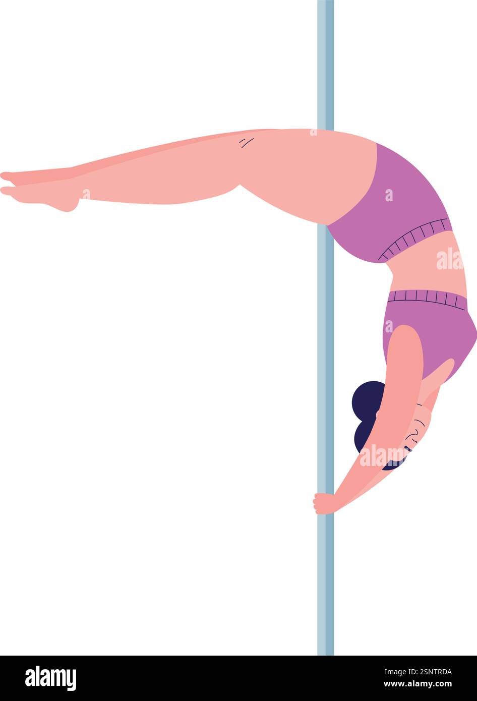 Pole dance backbend Stock Vector Image & Art - Alamy