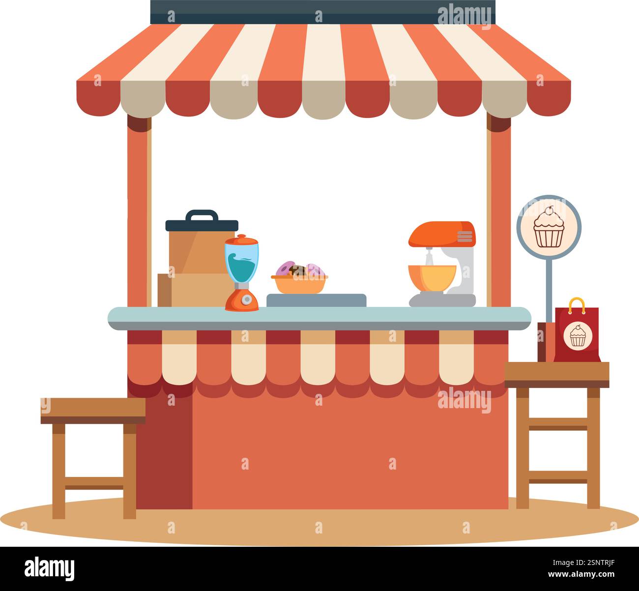 Food stall selling traditional Cut Out Stock Images & Pictures - Alamy