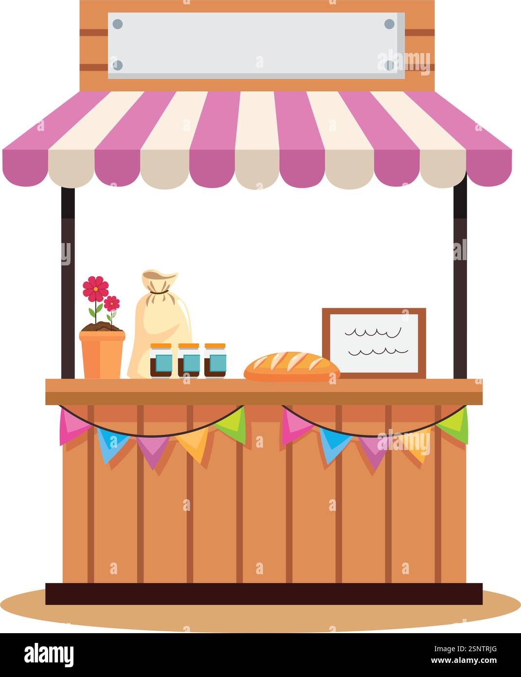 Rustic food business kiosk Stock Vector Image & Art - Alamy