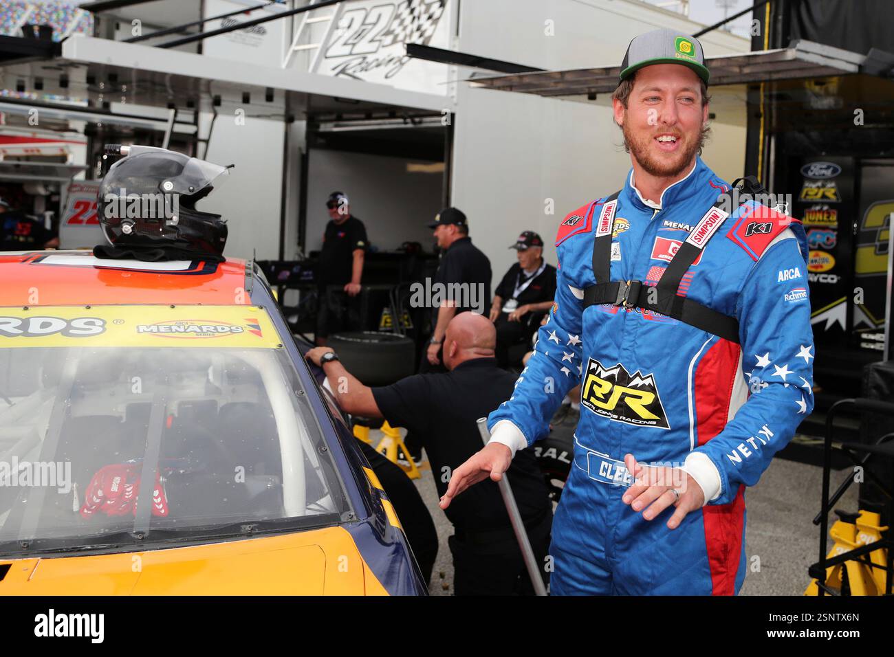 DAYTONA BEACH, FL - FEBRUARY 13: Garrett Mitchell (#30 Kenetix Ford) aka YouTuber Cleetus ...