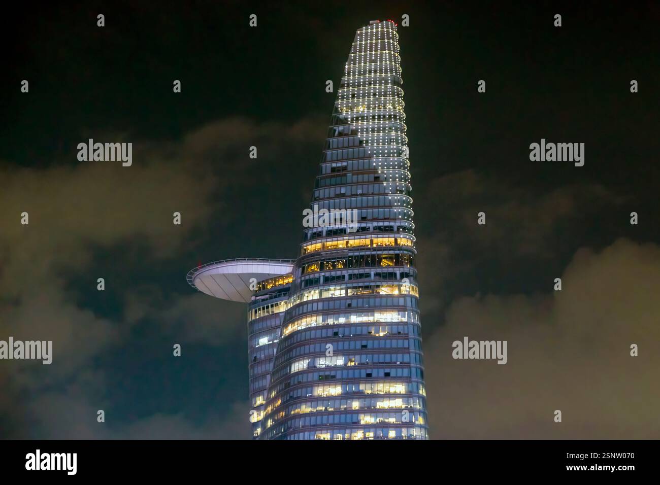 Bitexco Financial Tower at night, Ho Chi Minh - Saigon, Vietnam ...