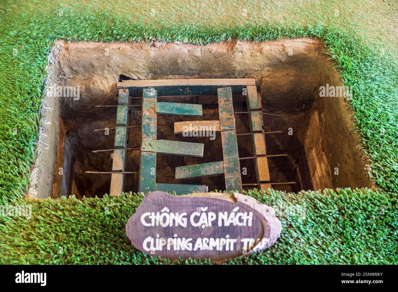 A clipping armpit trap at Cu Chi Tunnels, Ho Chi Minh - Saigon, Vietnam ...
