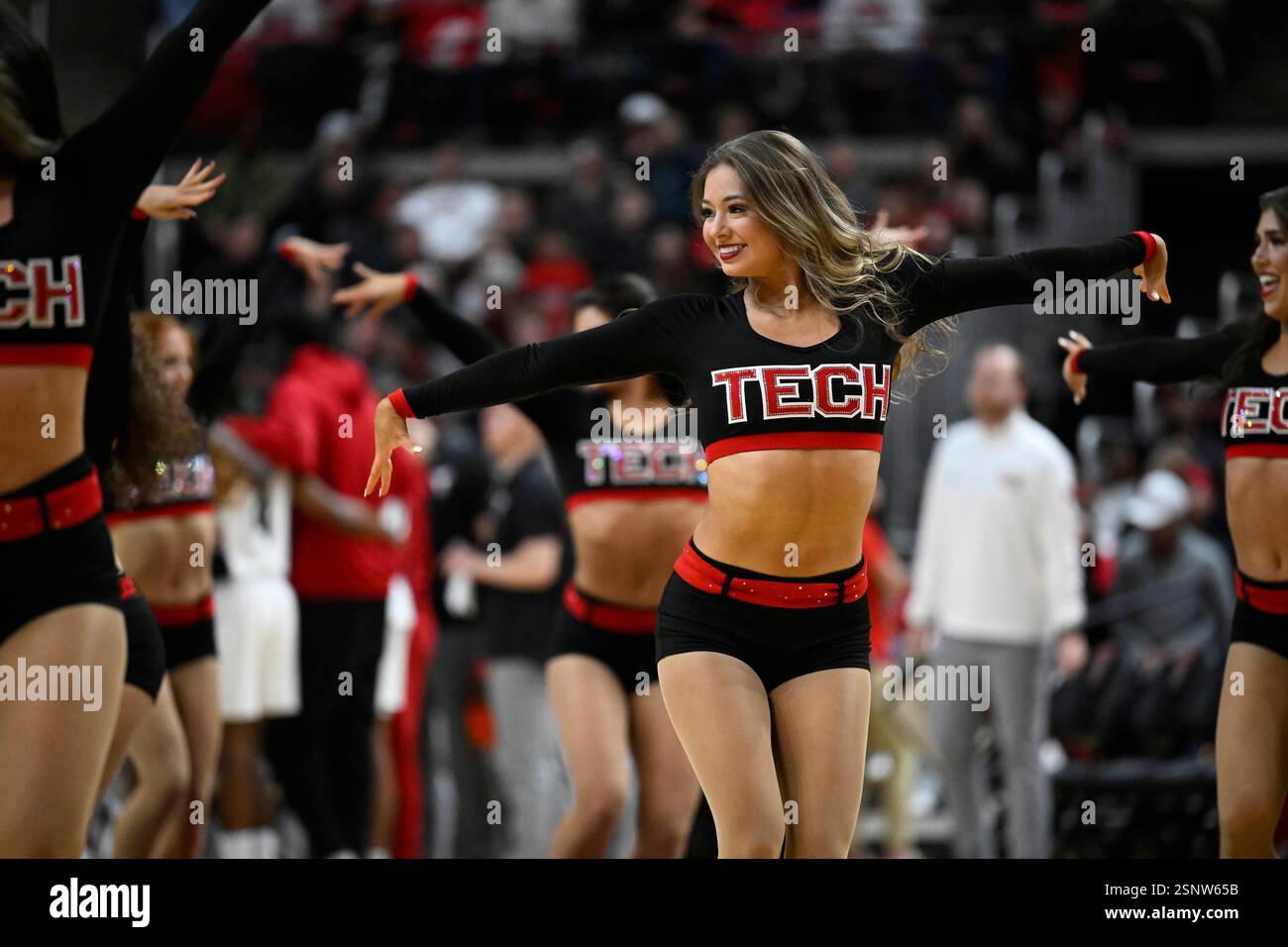 The Texas Tech Pom Squad performs during the second half of an NCAA ...