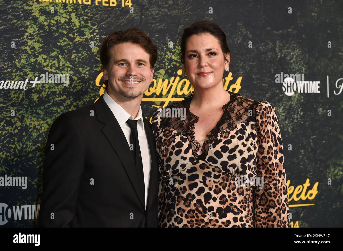 Jason Ritter, left, and Melanie Lynskey arrive at the premiere of the ...