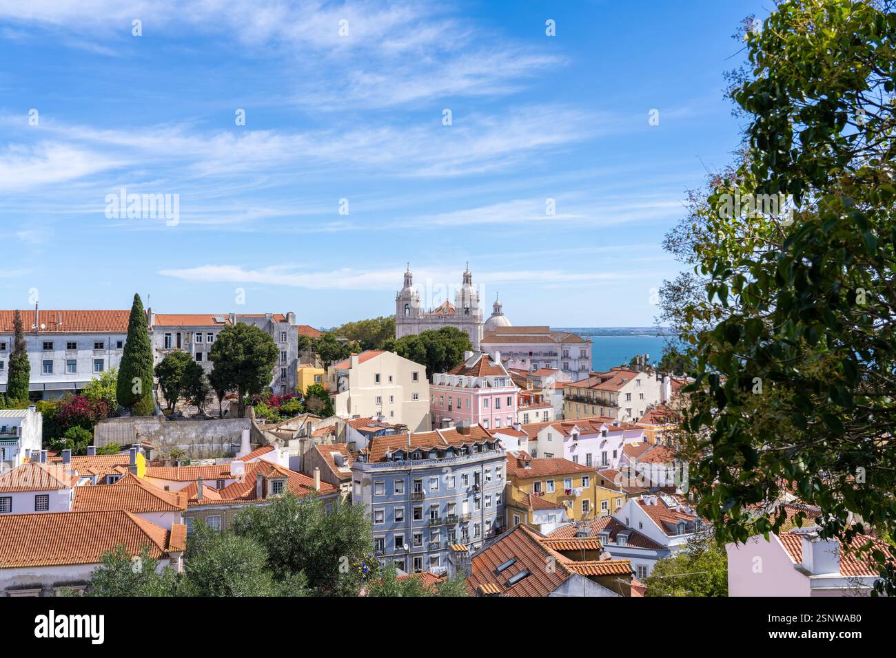 Historic Buildings Seen in Lisbon Portugal from the Castle De S Jorge ...
