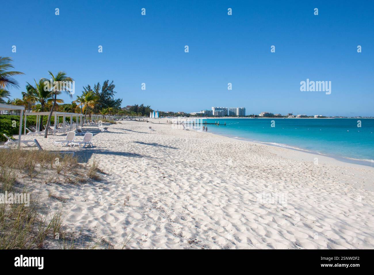 Club Med Beach in Grace Bay, Providenciales, Turks and Caicos Stock ...