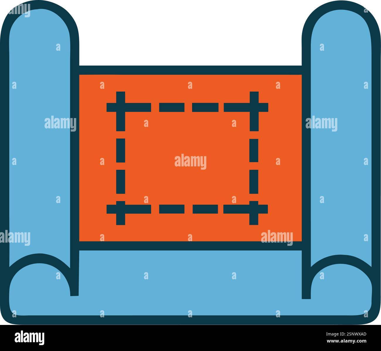Construction blueprint roll Stock Vector Images - Alamy