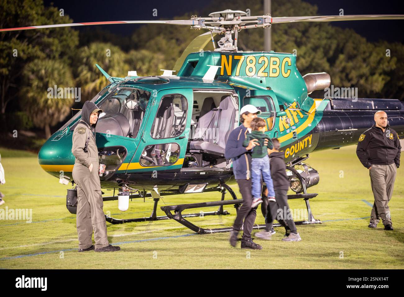 Weston, FL, USA - January 24, 2025: Broward Sheriff showing it's police ...