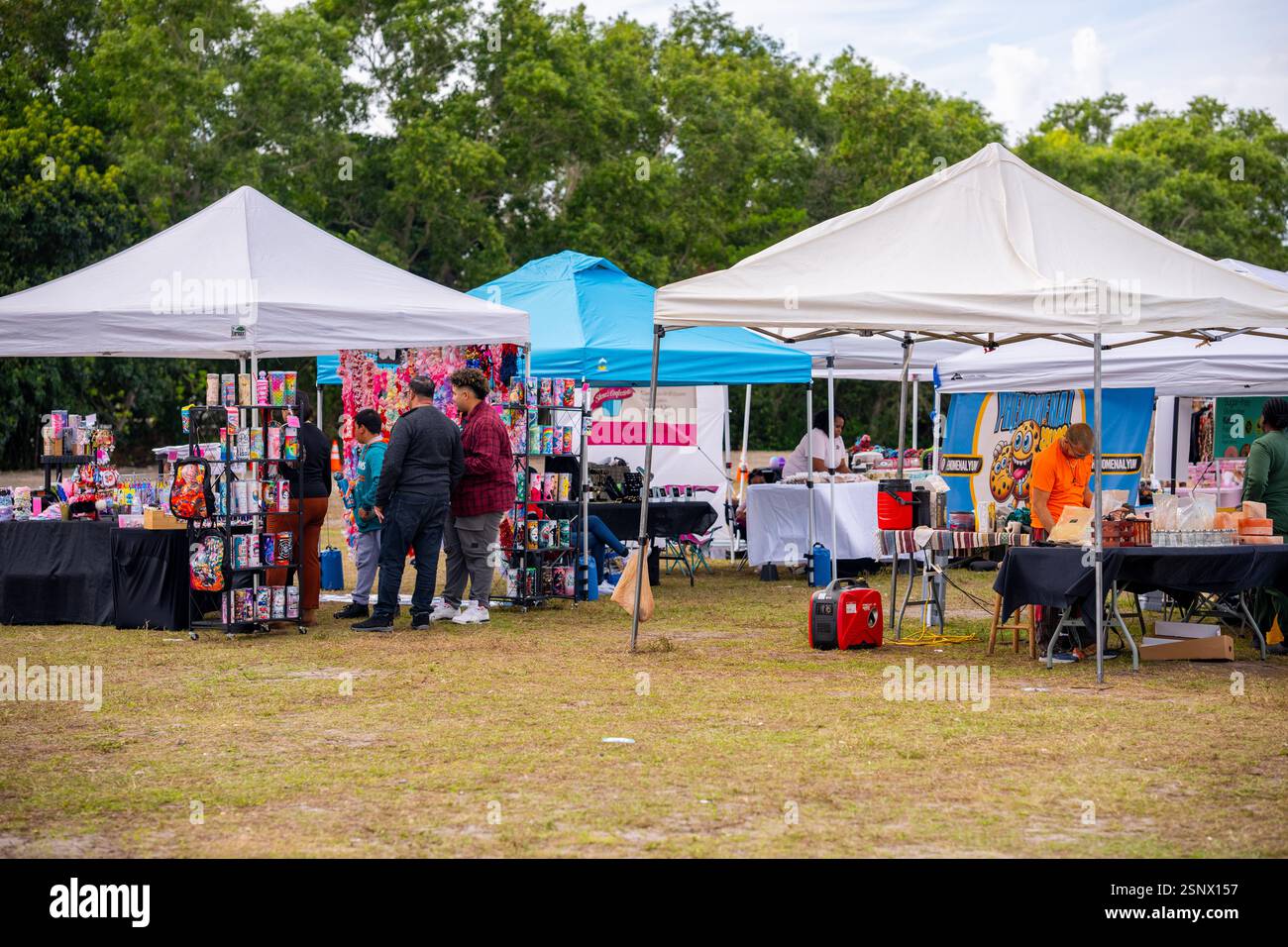 Davie, FL, USA - January 26, 2025: Davie Florida weekend farmers market ...