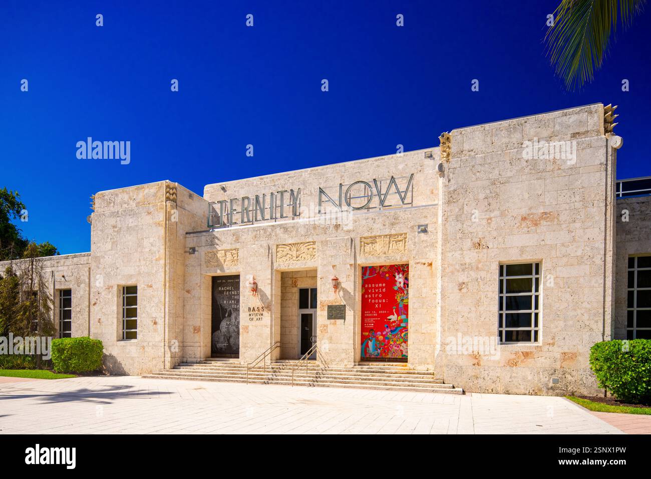 Miami Beach, FL, USA - February 7, 2025: Miami Beach bass museum of art ...
