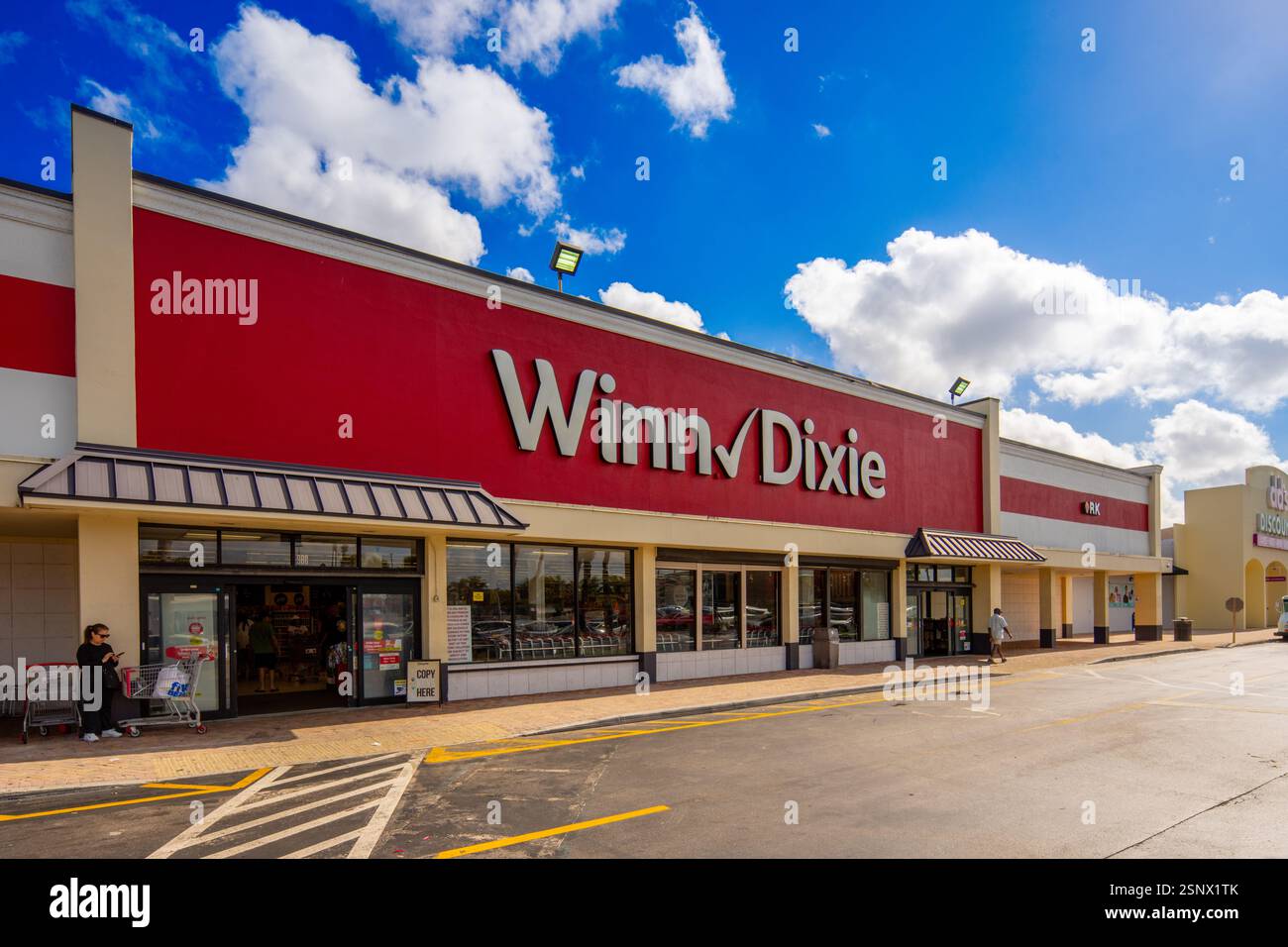 Miami, FL, USA - February 8, 2025: Winn Dixie at RK California Club ...