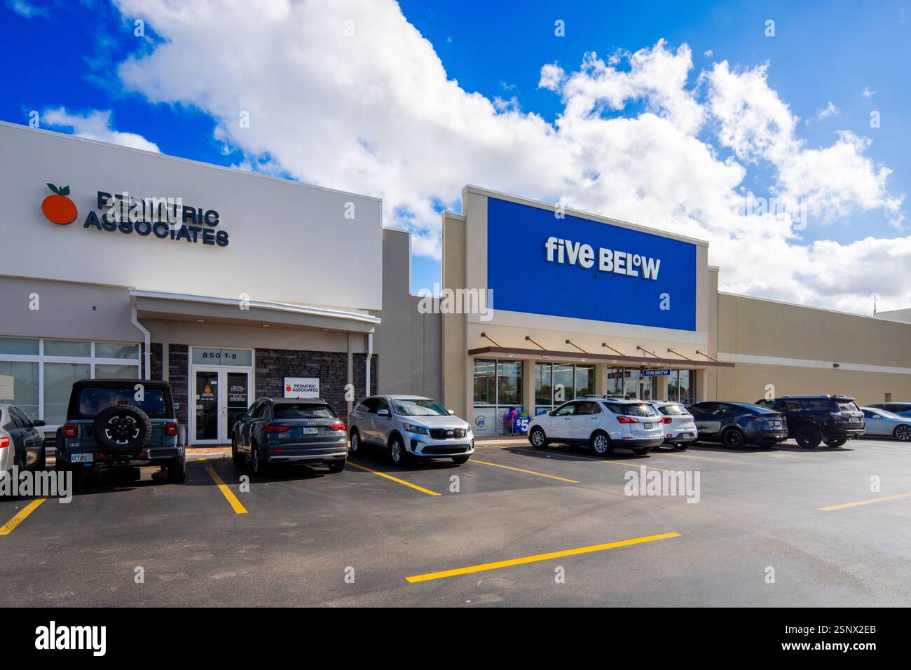 Miami, FL, USA - February 8, 2025: RK California Club shopping center ...