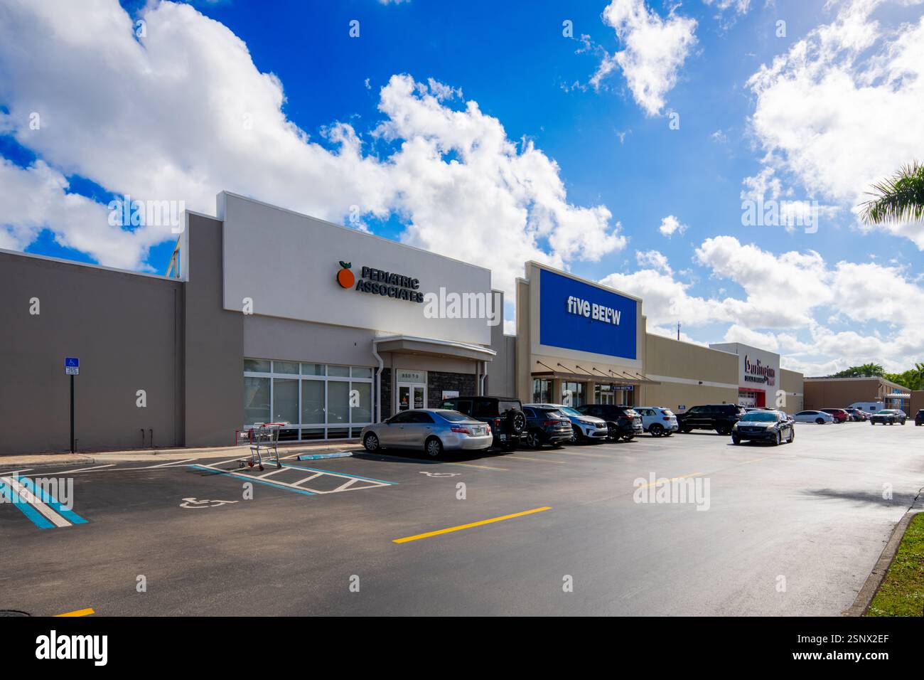 Miami, FL, USA - February 8, 2025: RK California Club shopping center ...