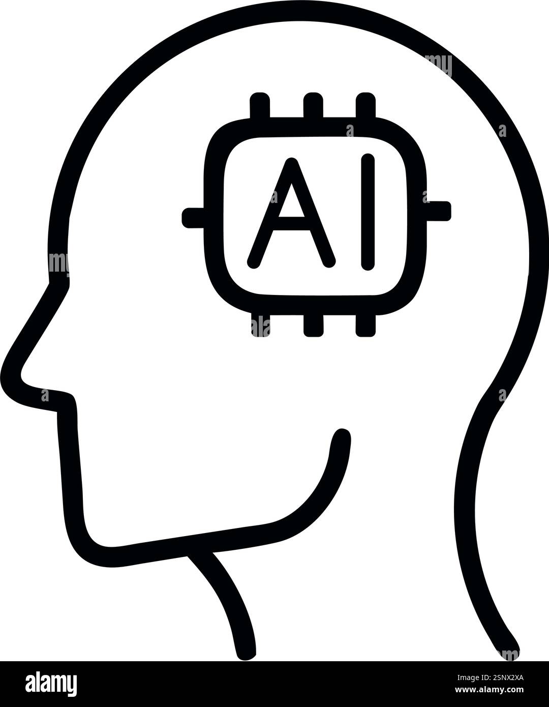 Human intelligence powered by AI systems Stock Vector Image & Art - Alamy