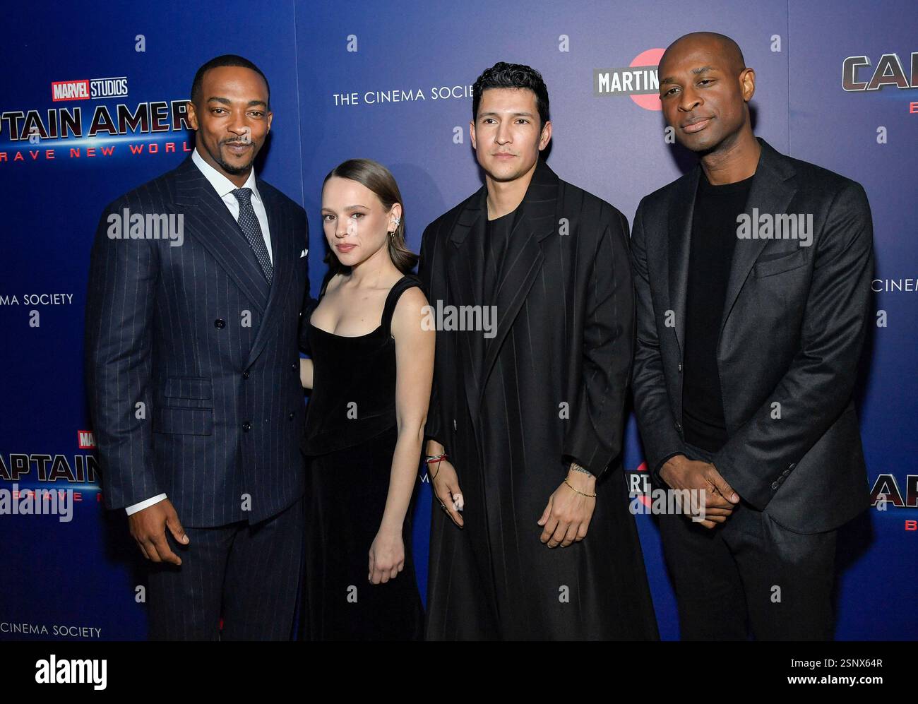 Anthony Mackie, left, Shira Haas, Danny Ramirez and Julius Onah attend ...