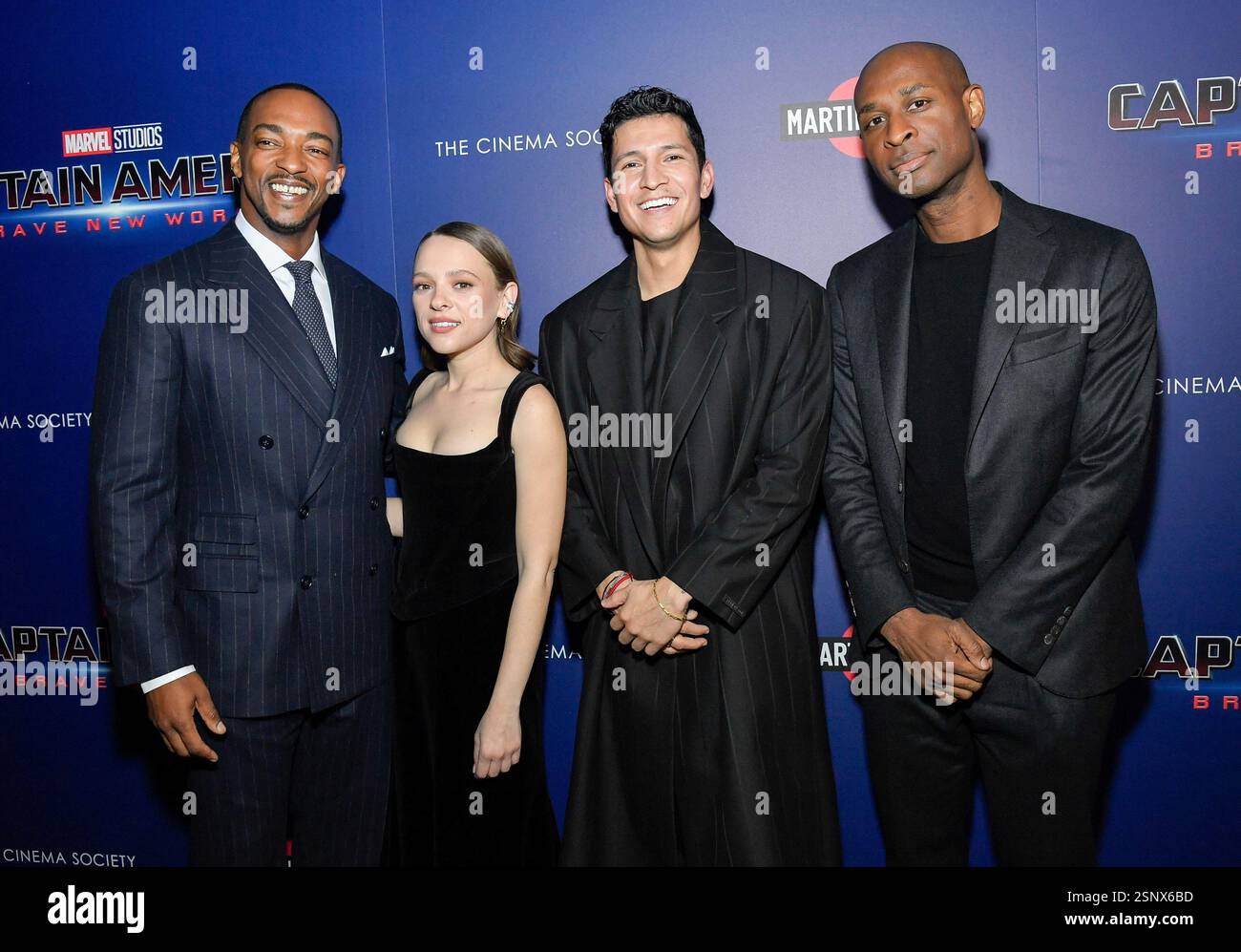 Anthony Mackie, left, Shira Haas, Danny Ramirez and Julius Onah attend ...