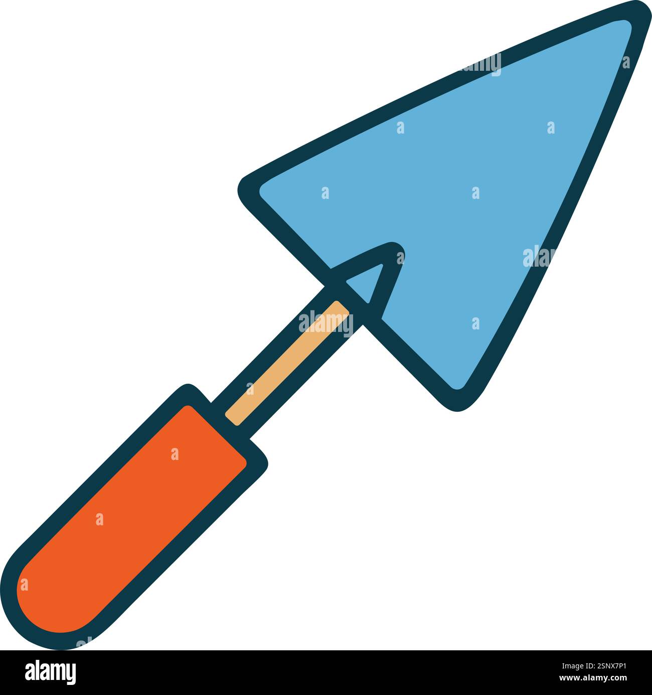 Construction tool smoothing surfaces Stock Vector Images - Alamy