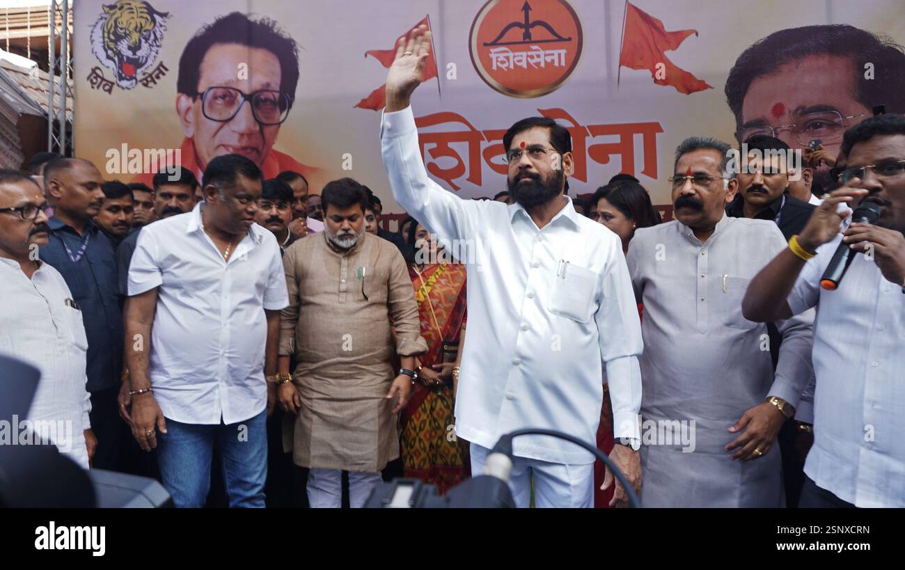 Thane, India. 13th Feb, 2025. THANE, INDIA - FEBRUARY 13: Former Deputy ...