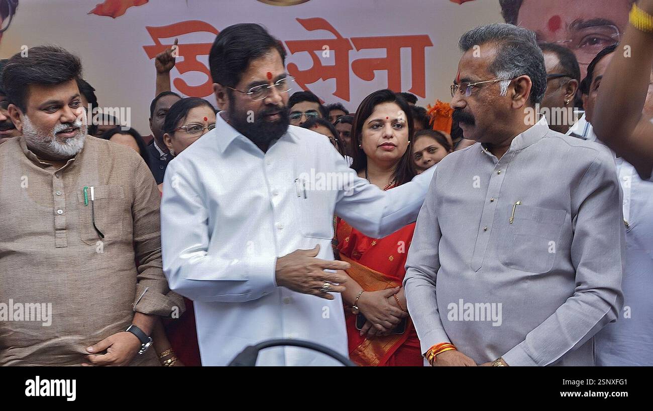 Thane, India. 13th Feb, 2025. THANE, INDIA - FEBRUARY 13: Former Deputy ...