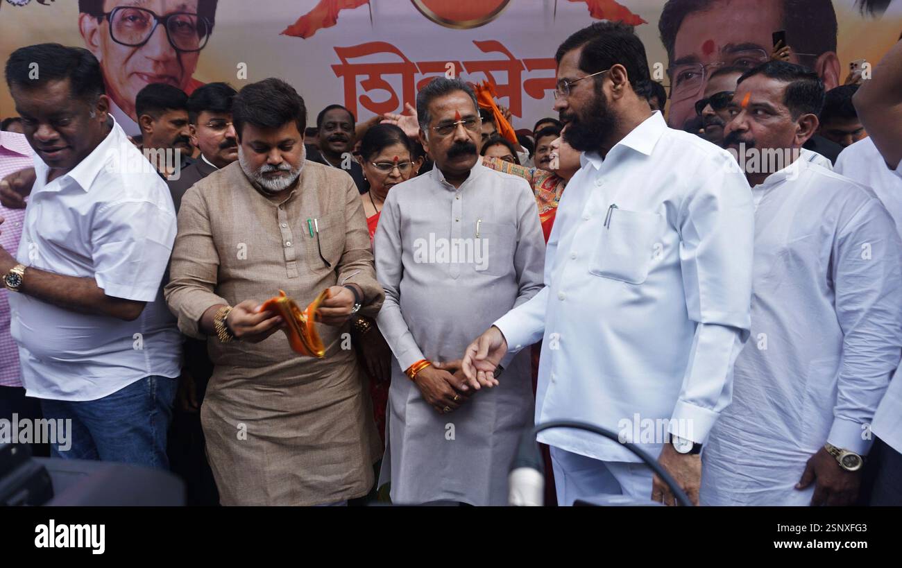 Thane, India. 13th Feb, 2025. THANE, INDIA - FEBRUARY 13: Former Deputy ...