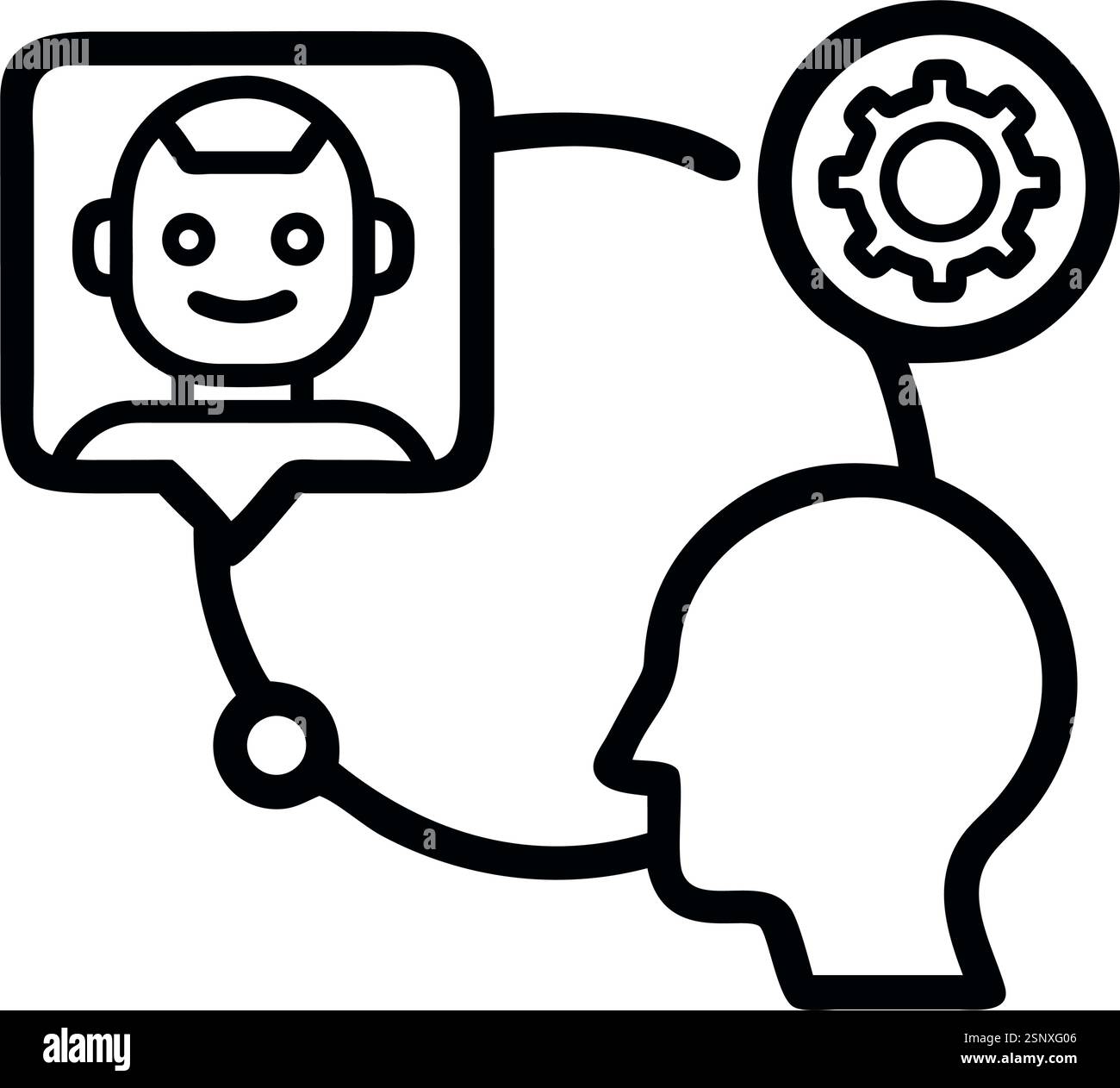 AI guided Human decision making Stock Vector Image & Art - Alamy