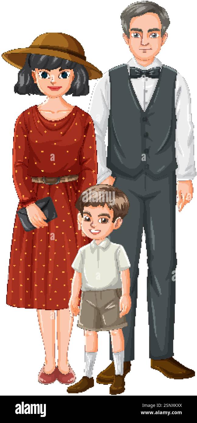 Nostalgic parents Stock Vector Images - Alamy