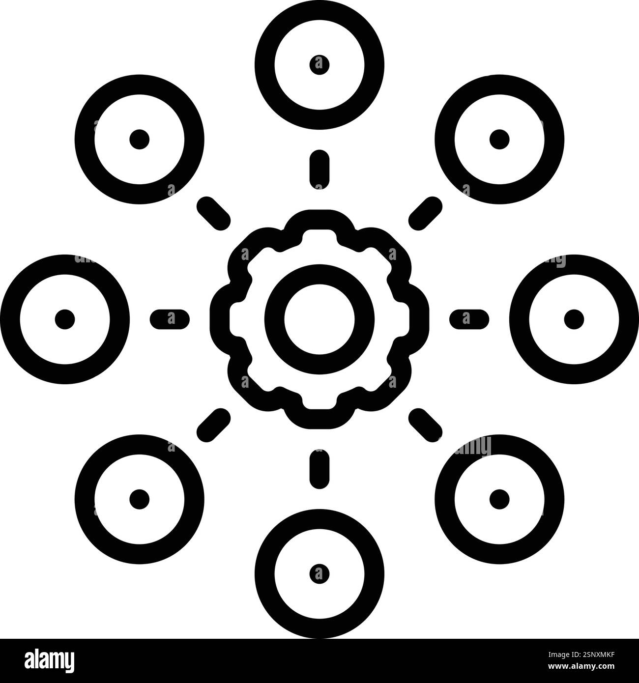 Icon for service, centralized Stock Vector Image & Art - Alamy