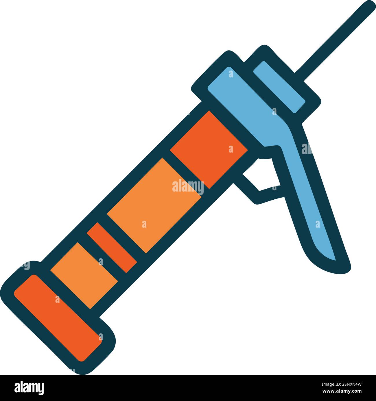 Construction caulking gun tool Stock Vector Image & Art - Alamy