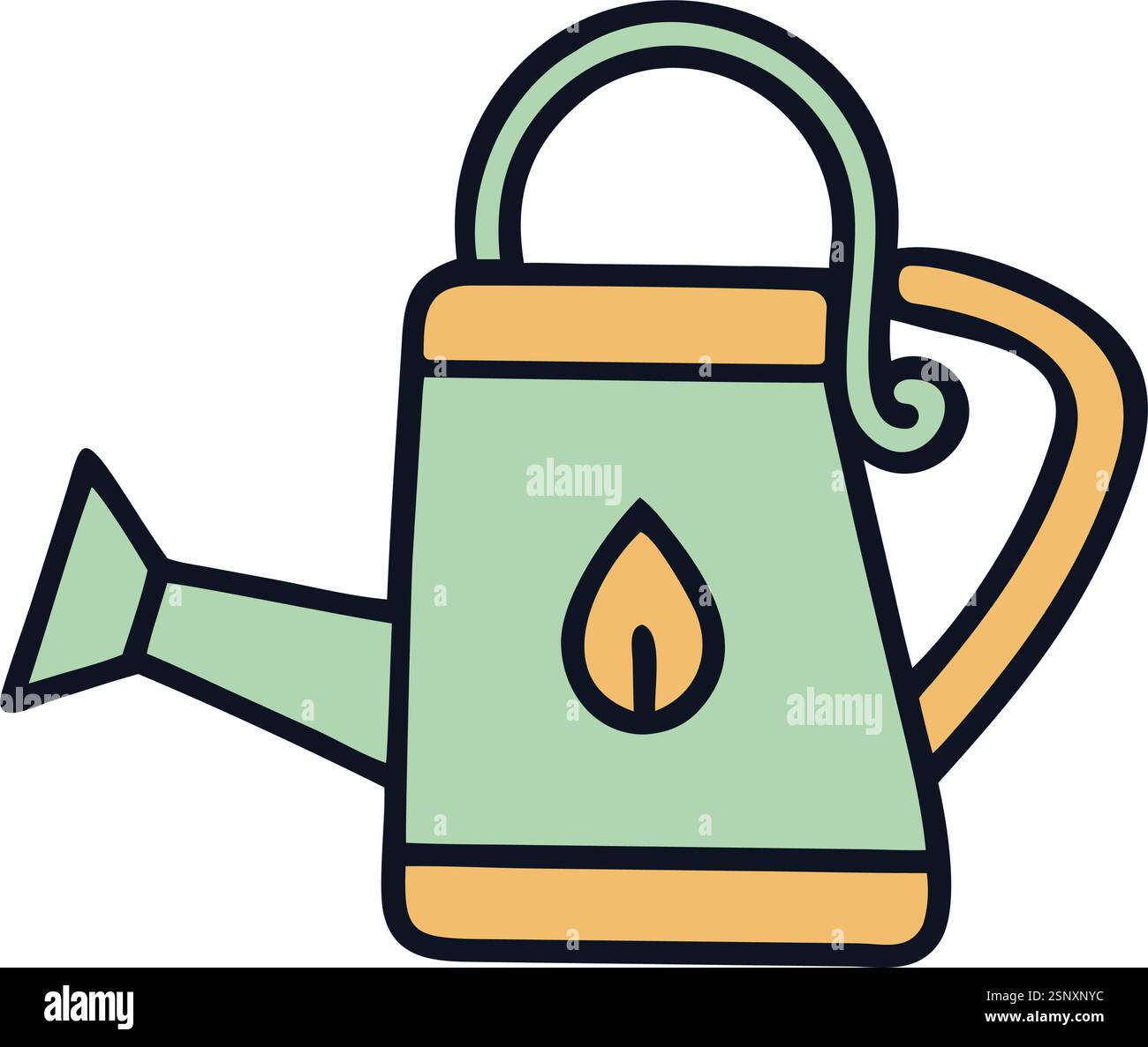 Organic farming watering can Stock Vector Image & Art - Alamy