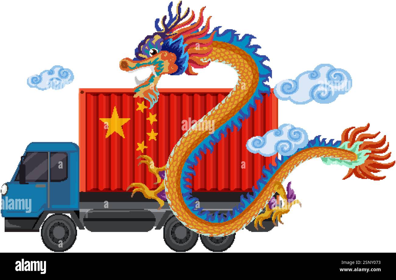 China shipping dragon hi-res stock photography and images - Alamy