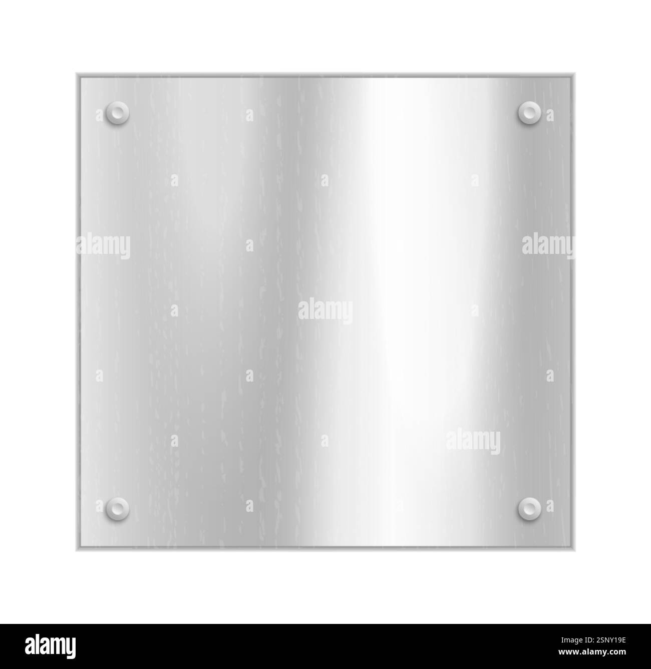 Gold plate. Metal plaque mockup. Golden frame. Vector brass rectangle ...