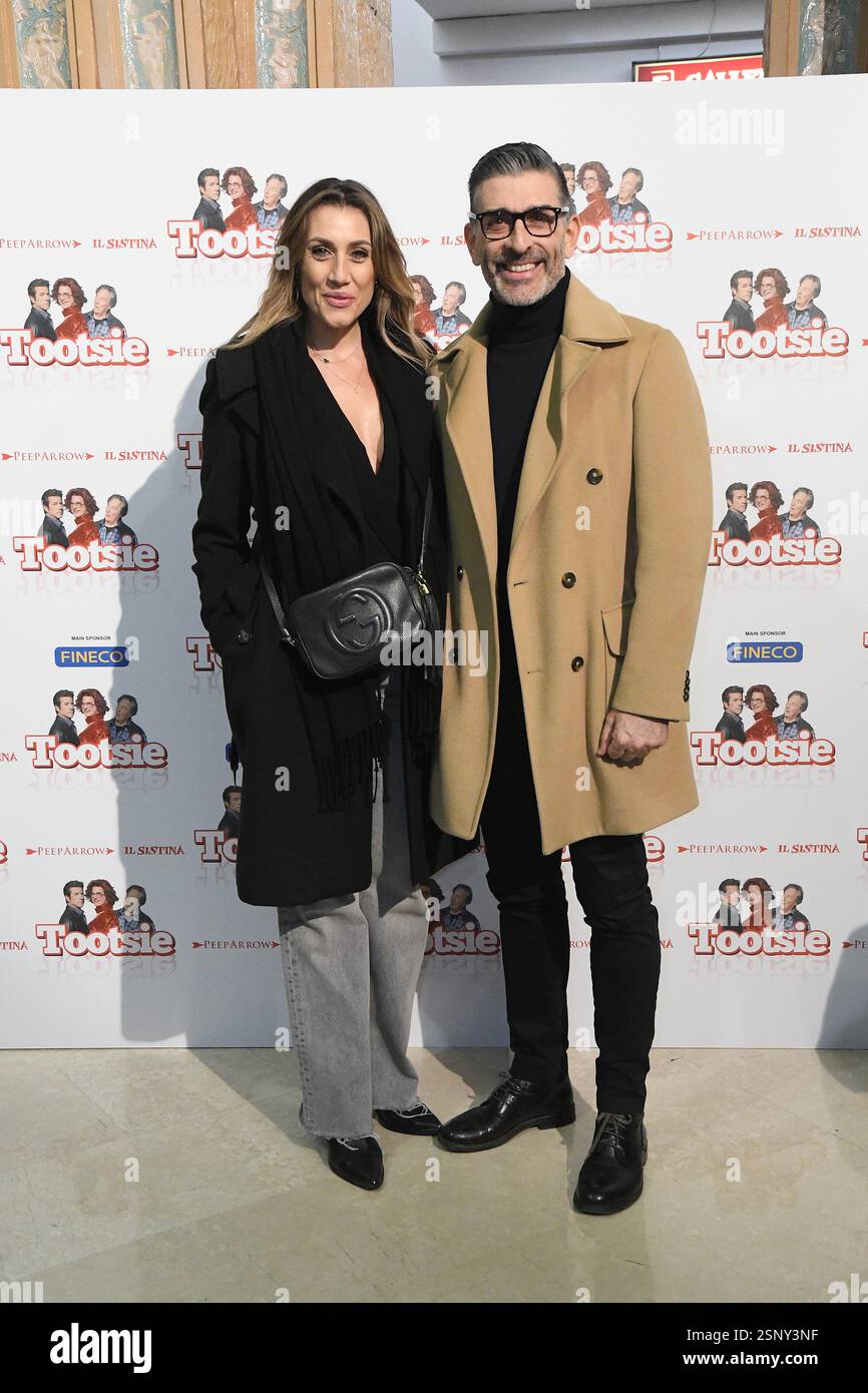 Rome, Sistina Theater Premiere of the Musical "Tootsie", In the photo ...