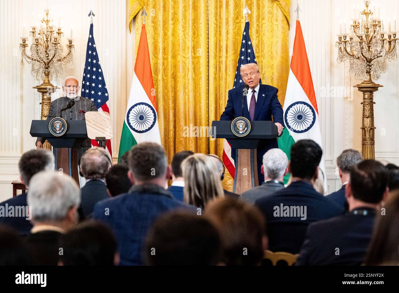 Washington, United States. 13th Feb, 2025. (L-R) The Prime Minister of ...