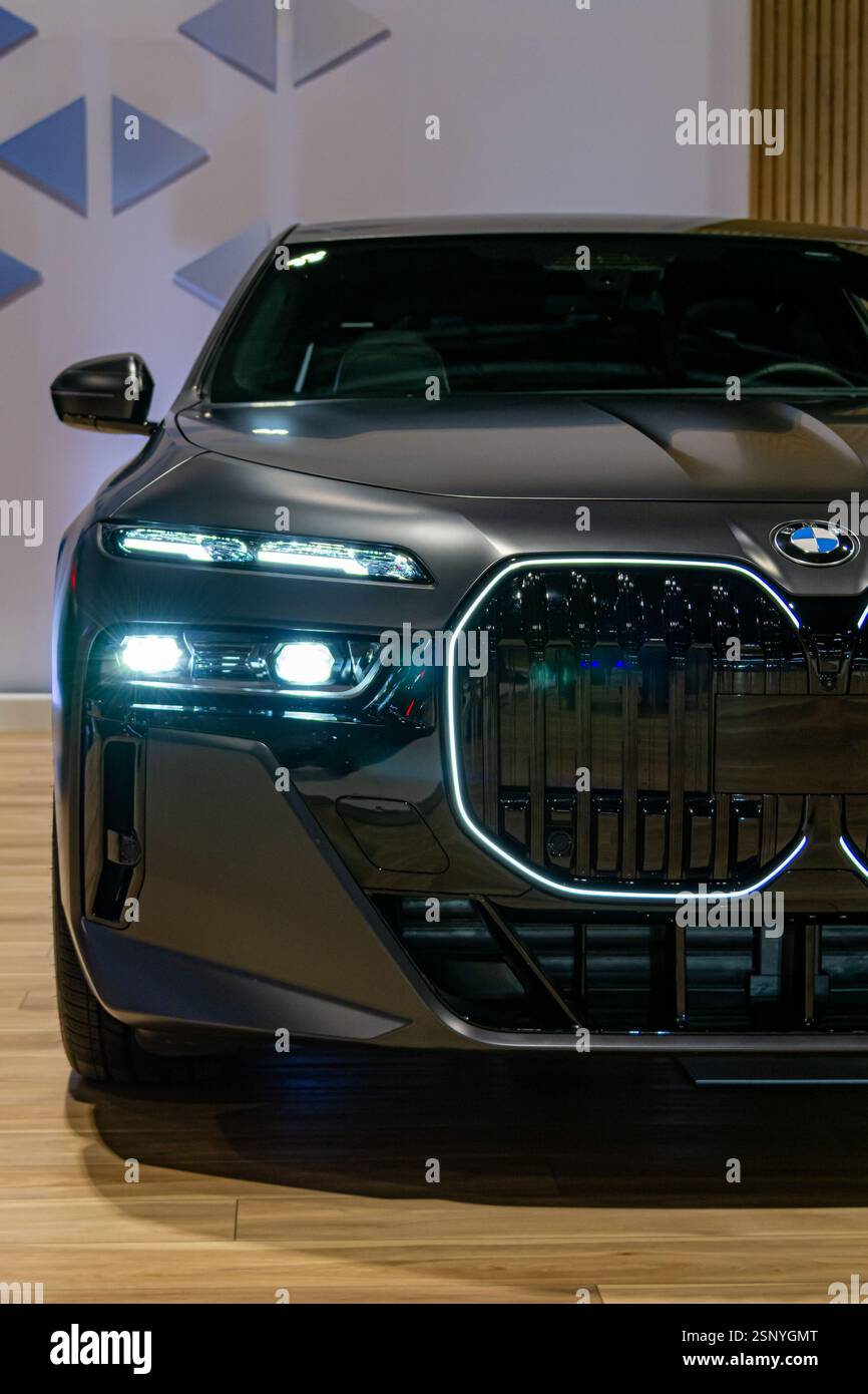 Chicago, IL, United States - February 7, 2025: BMW 7-Series at the 2025 ...