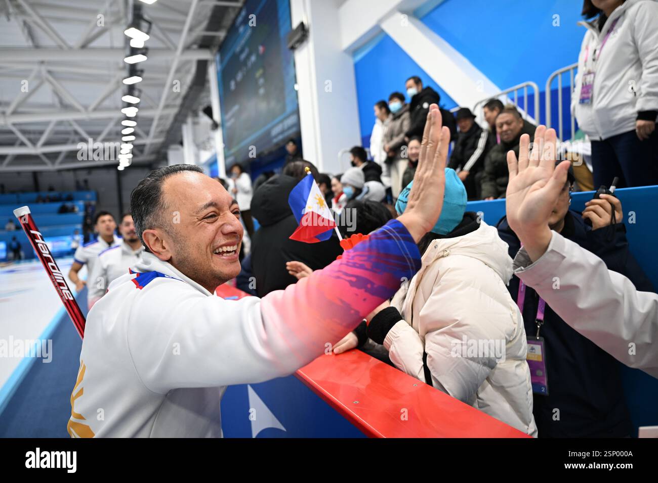 Harbin, China's Heilongjiang Province. 14th Feb, 2025. Alan Frei of the ...