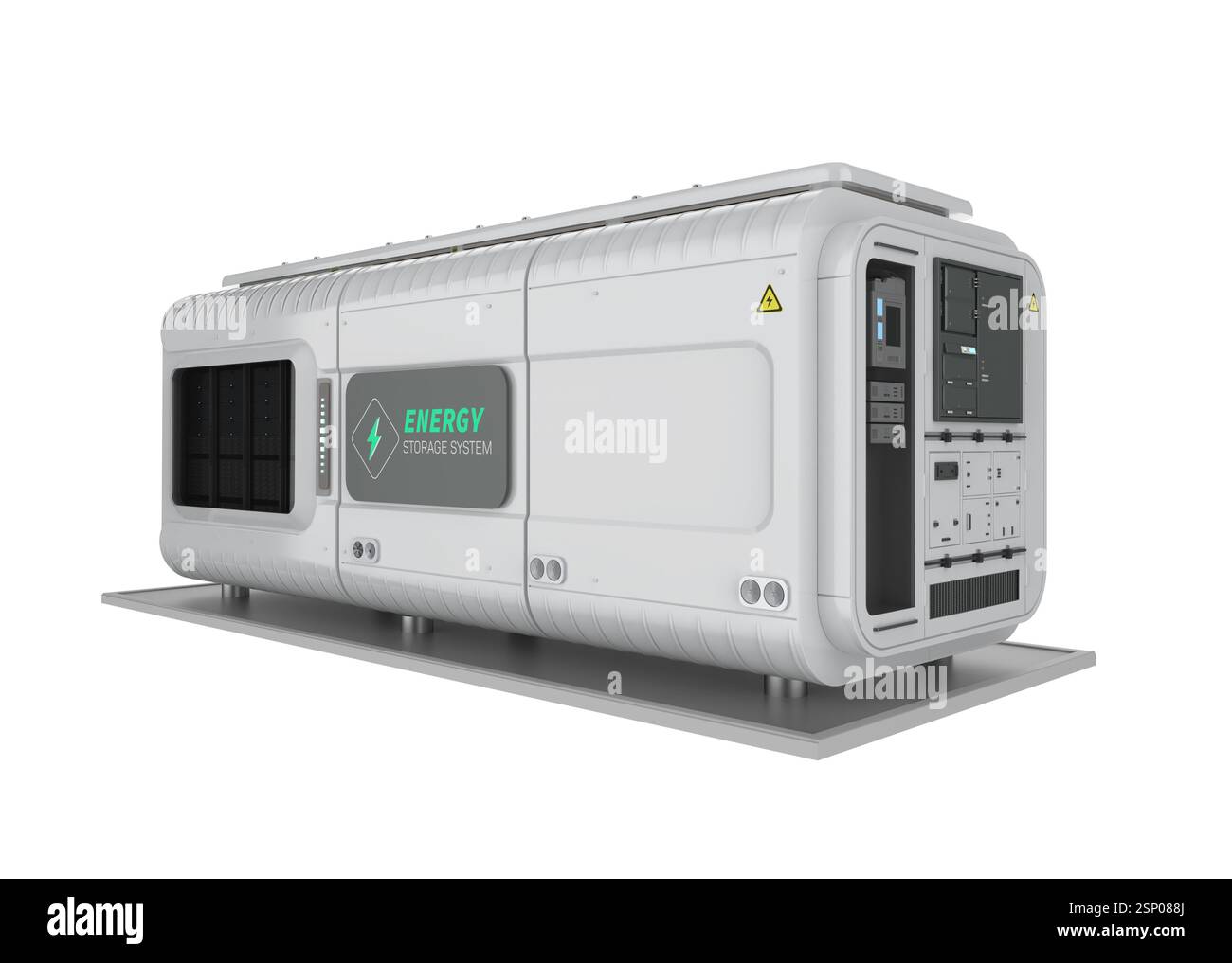 3d rendering energy storage system or battery container unit isolated ...