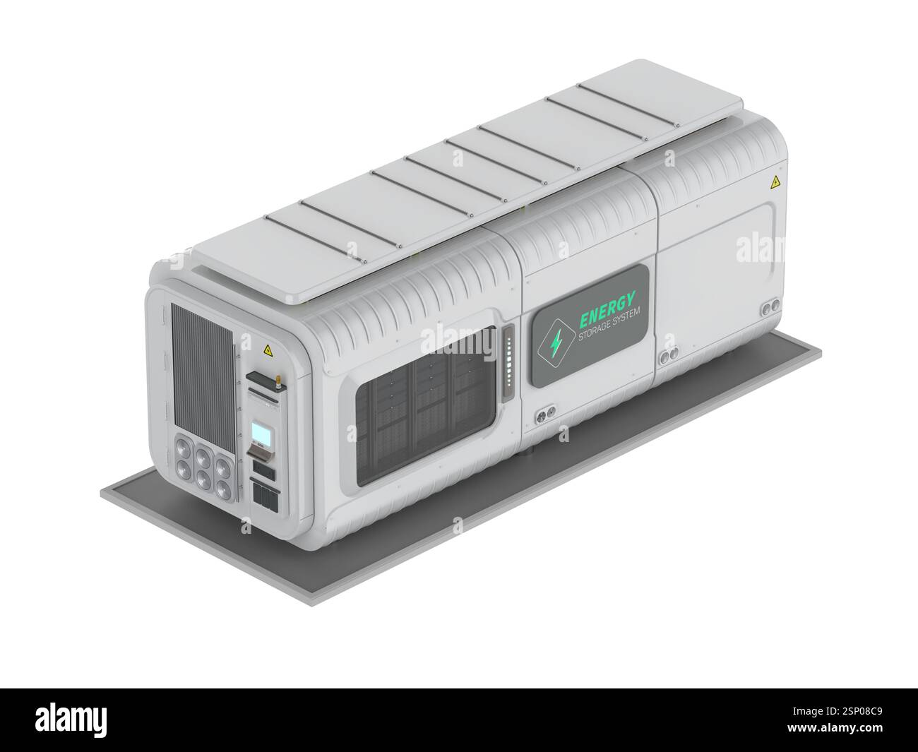 3d rendering energy storage system or battery container unit isolated ...