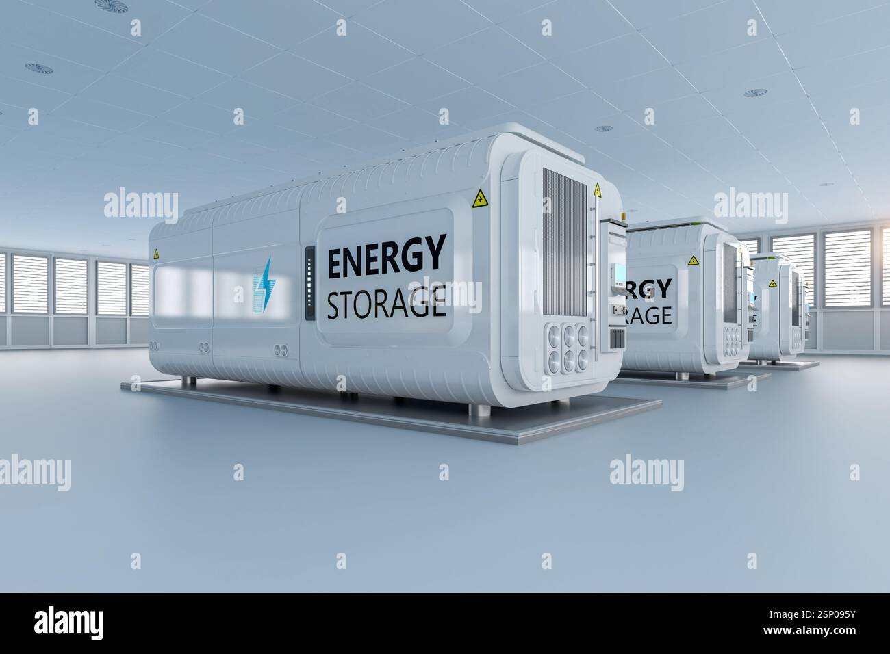 3d rendering amount of energy storage systems or battery container ...