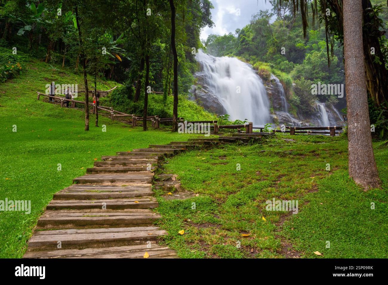 Wachiratharn Waterfall is a large waterfall, Approximately 70-80 meters ...