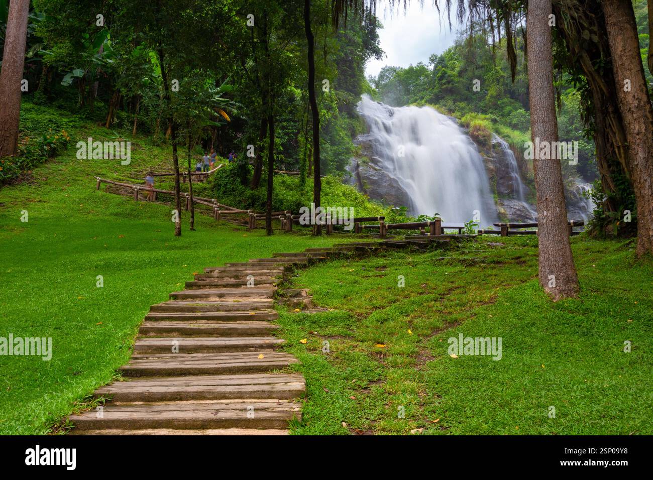 Wachiratharn Waterfall is a large waterfall, Approximately 70-80 meters ...