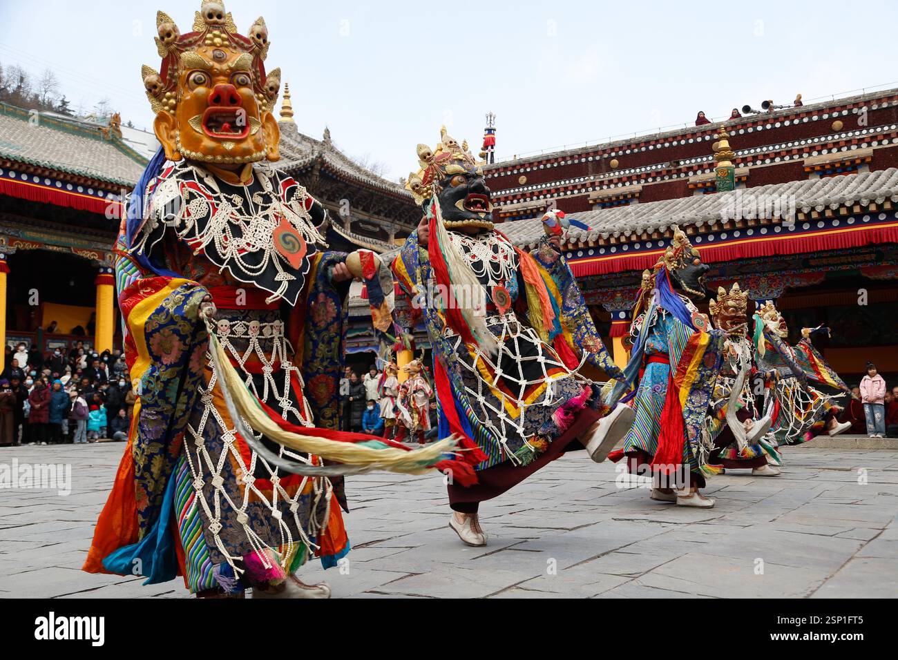 **CHINESE MAINLAND, HONG KONG, MACAU AND TAIWAN OUT** Monks perform ...