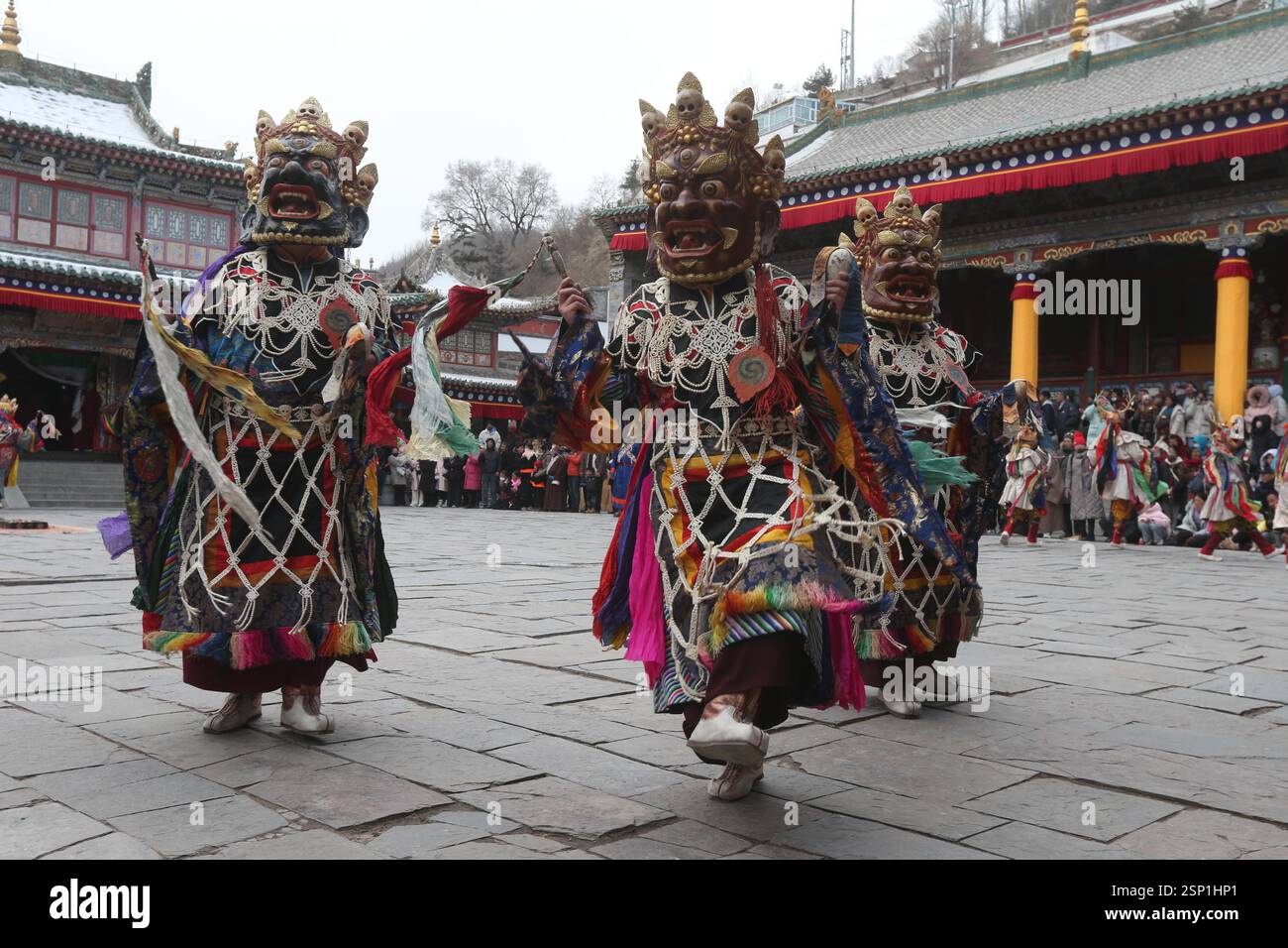 **CHINESE MAINLAND, HONG KONG, MACAU AND TAIWAN OUT** Monks perform ...