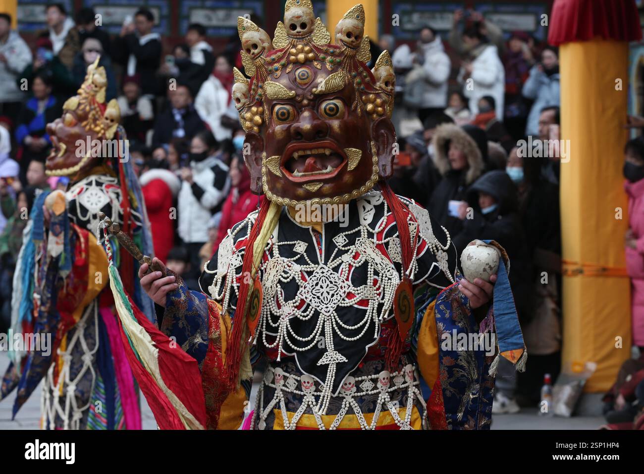 **CHINESE MAINLAND, HONG KONG, MACAU AND TAIWAN OUT** Monks perform ...