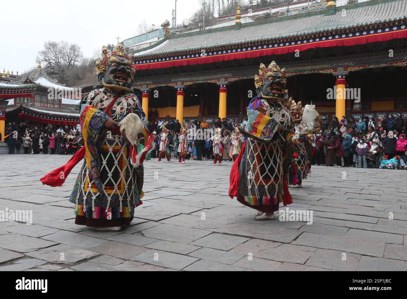 **CHINESE MAINLAND, HONG KONG, MACAU AND TAIWAN OUT** Monks perform ...