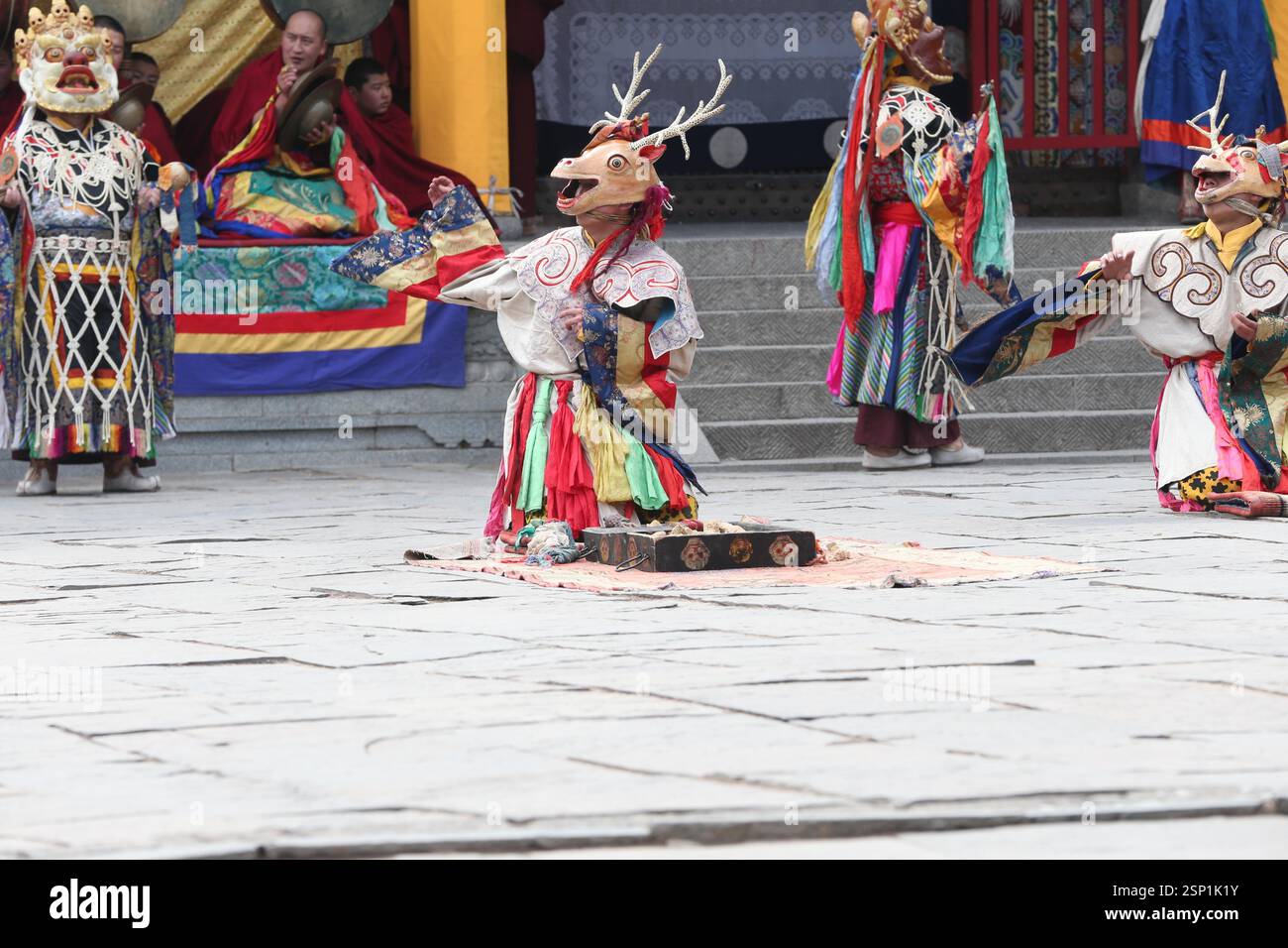 **CHINESE MAINLAND, HONG KONG, MACAU AND TAIWAN OUT** Monks perform ...