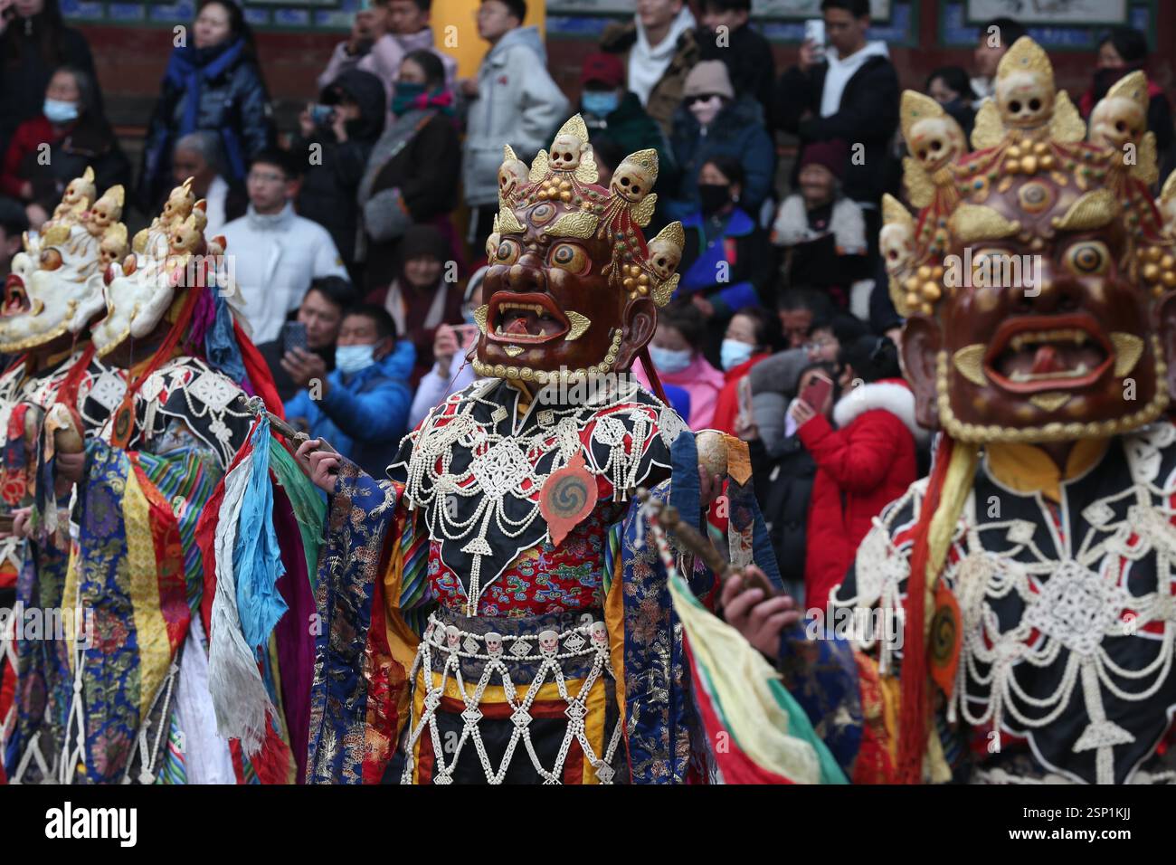 **CHINESE MAINLAND, HONG KONG, MACAU AND TAIWAN OUT** Monks perform ...