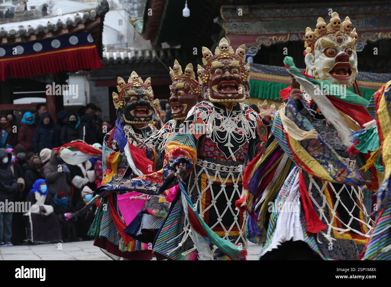 **CHINESE MAINLAND, HONG KONG, MACAU AND TAIWAN OUT** Monks perform ...