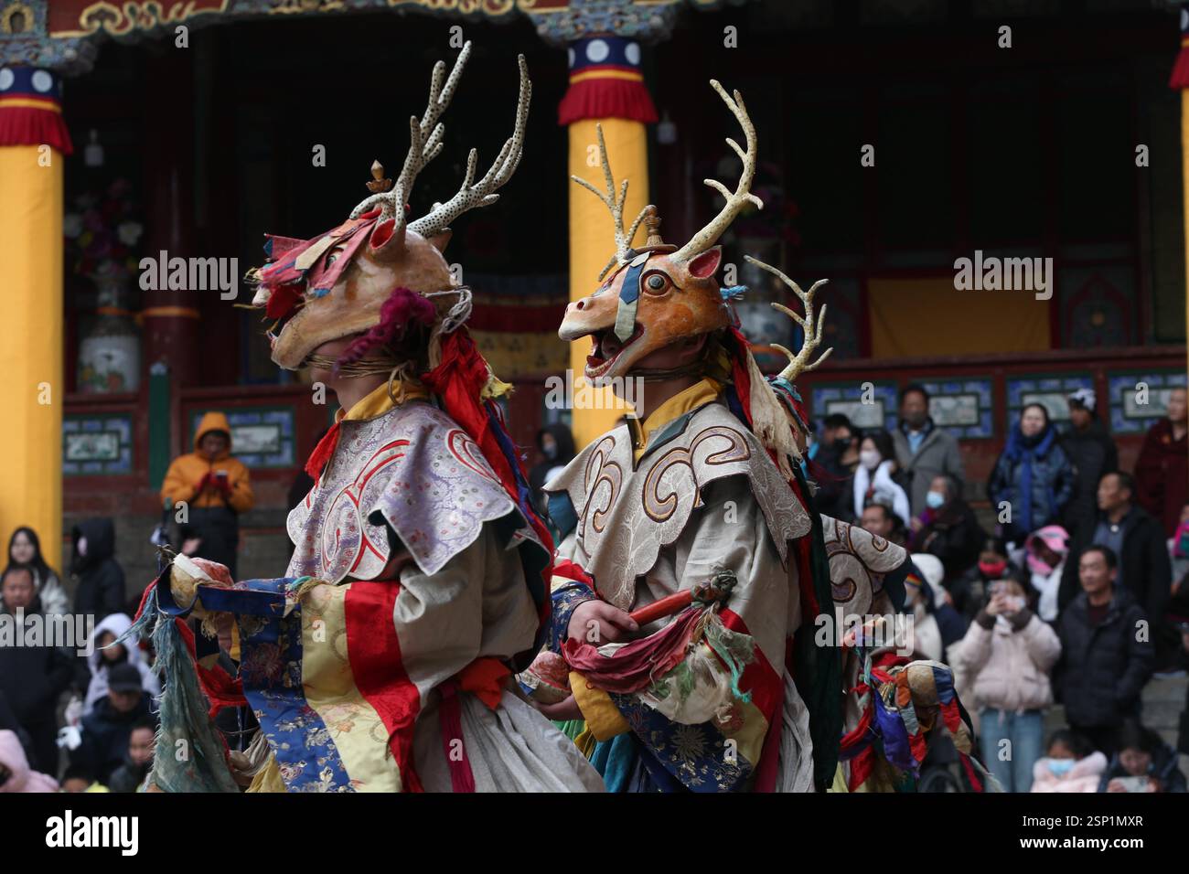 **CHINESE MAINLAND, HONG KONG, MACAU AND TAIWAN OUT** Monks perform ...