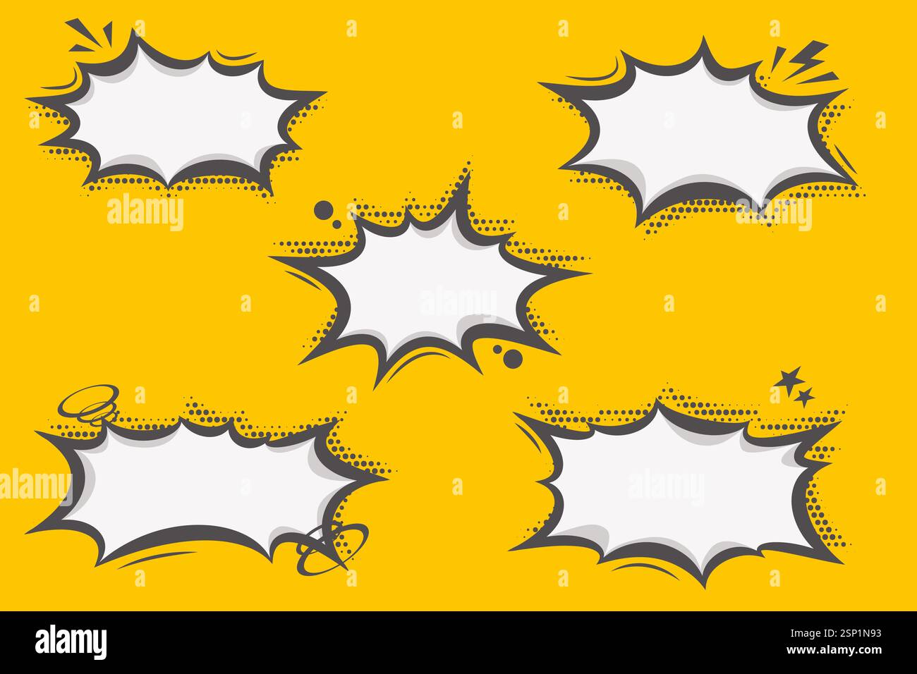 Manga speech bubble. Comic text frame with pop art halftone dotted ...